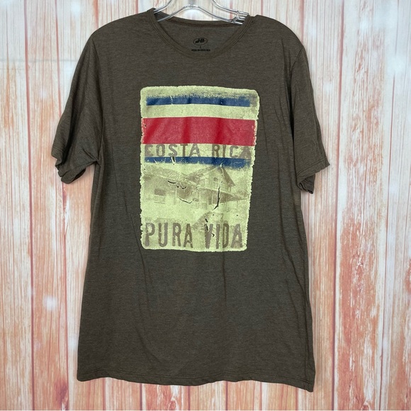 Tops | Costa Rica Pura Vida Graphic Tee Tshirt L | Poshmark